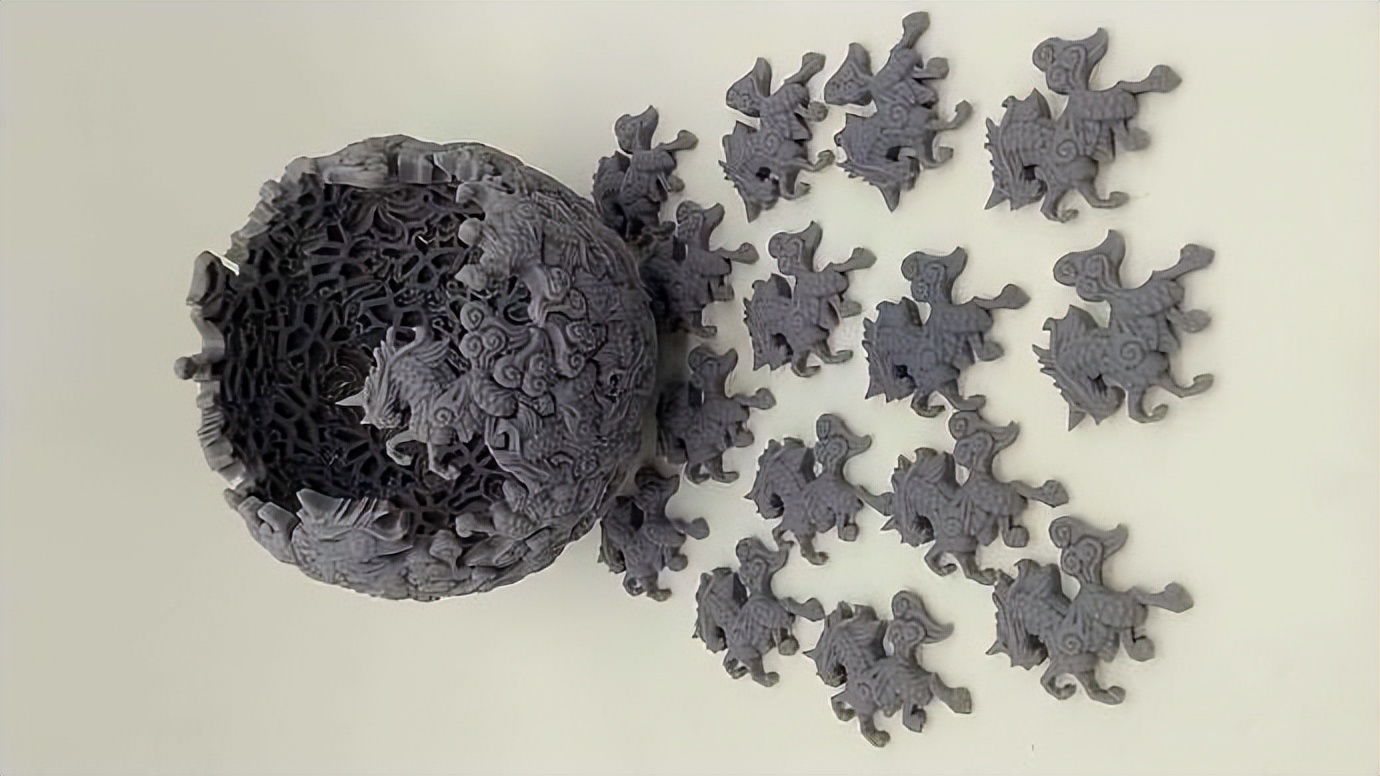 Escher style, assembled unicorn fruit model - iNEWS