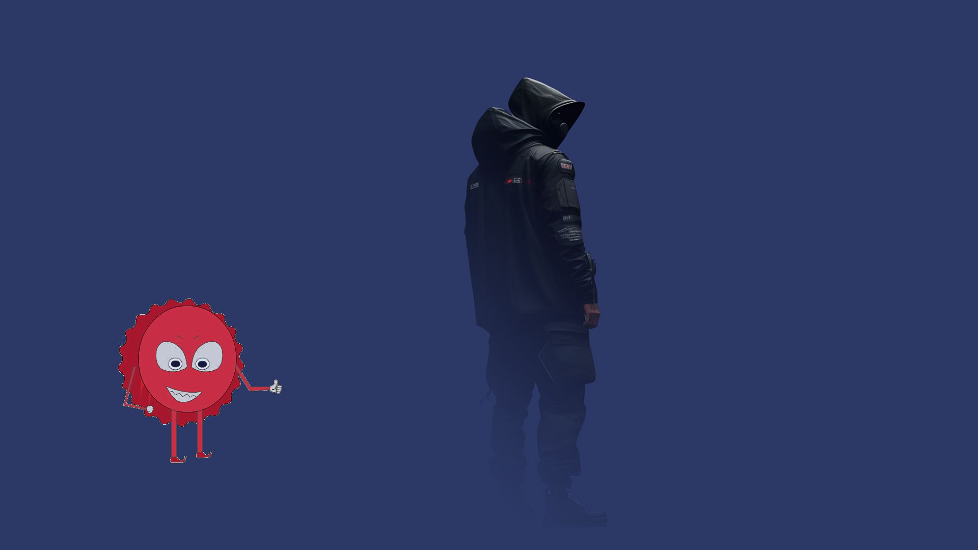 The triangle above the picture of the earth sparked widespread ...