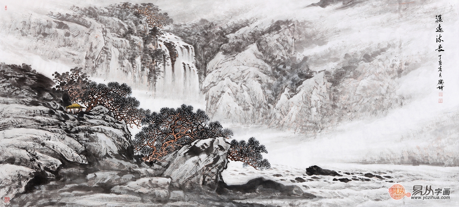 The painter Lin Dekun takes nature as the basis and uses ink as the ...