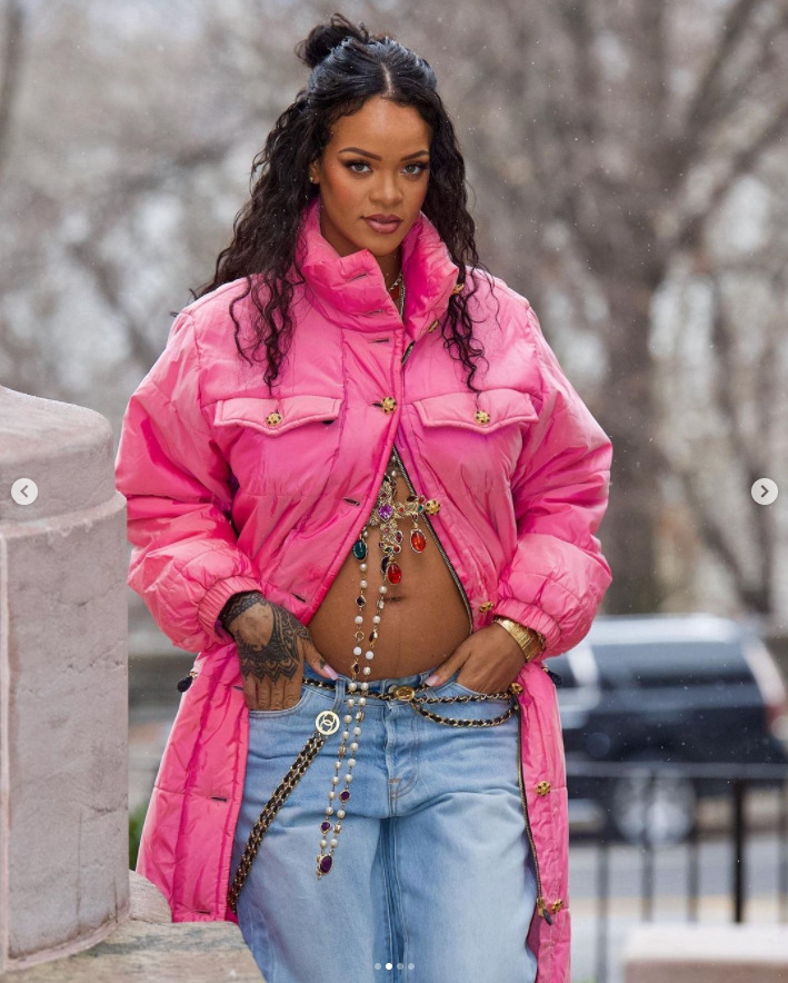 Rihanna, 33, is pregnant!Show pregnant belly with rapper boyfriend - iNEWS