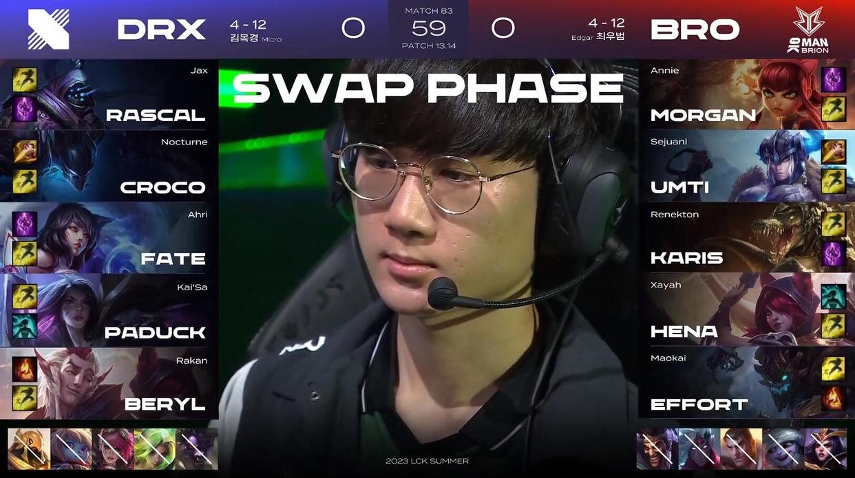 LCK Summer Split: Brother Yuan Shen won the first POG DRX of the season and swept BRO to ...