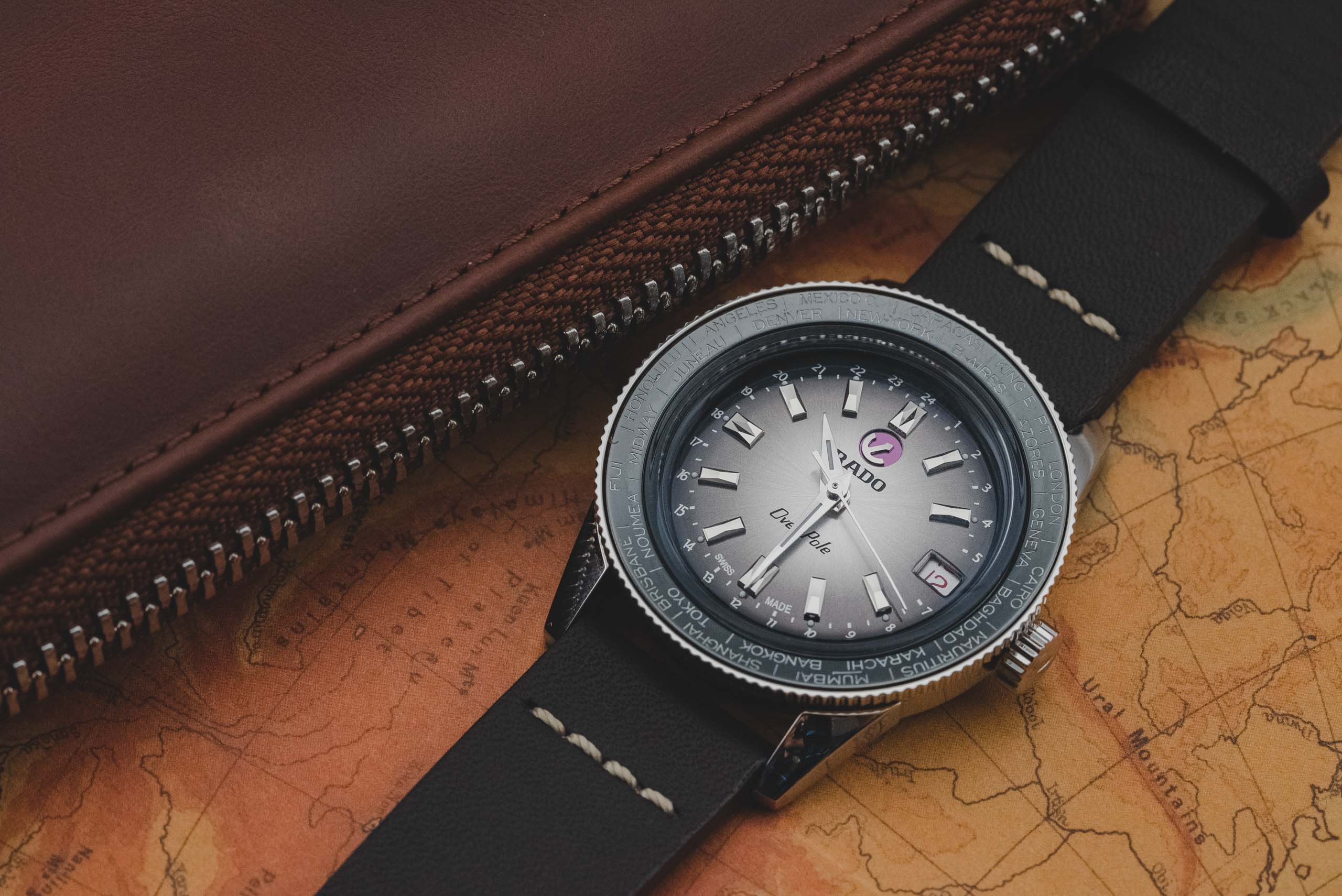 The most retro radar watch?Captain Cook manual winding world time watch ...