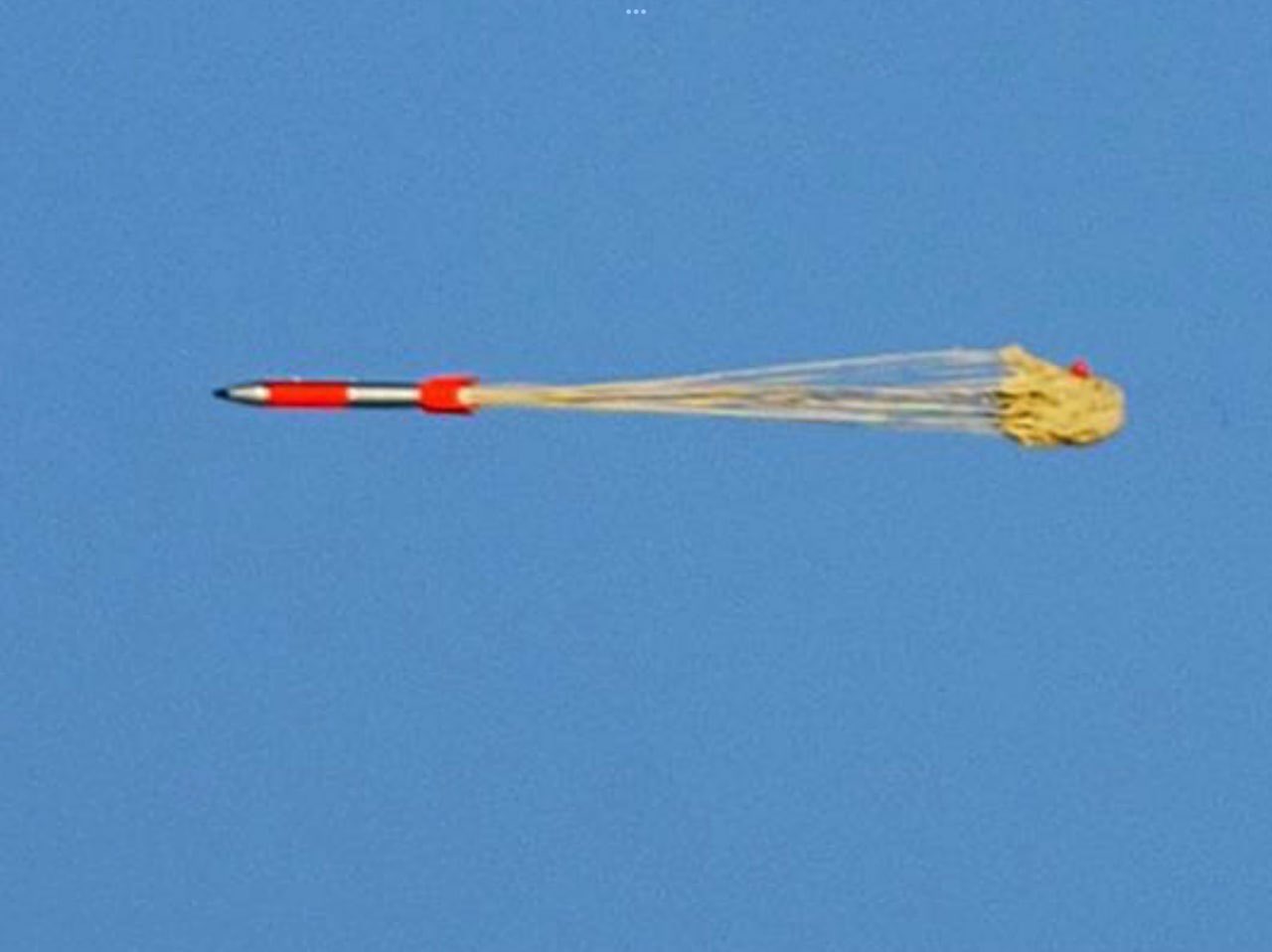 Throwing a nuclear bomb with a deceleration parachute at a low altitude ...