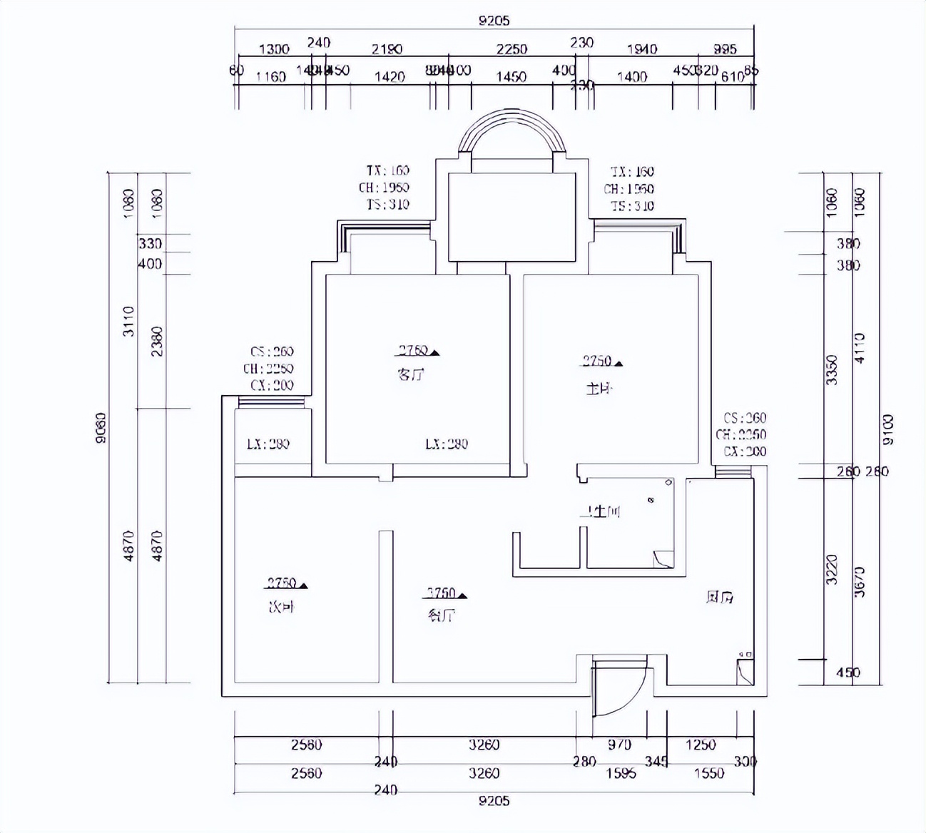 This 128-square-meter is very bold, and the mix and match of various ...