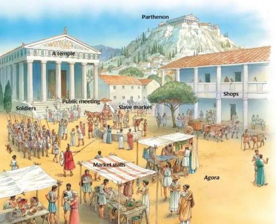 In which areas did Athens make major achievements during its heyday in ...