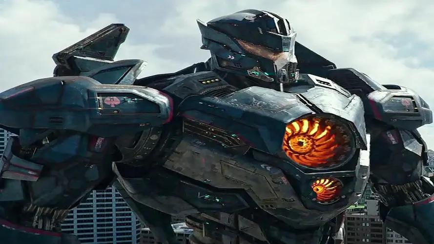 The movie "Pacific Rim", the contest between human mechas and monsters ...