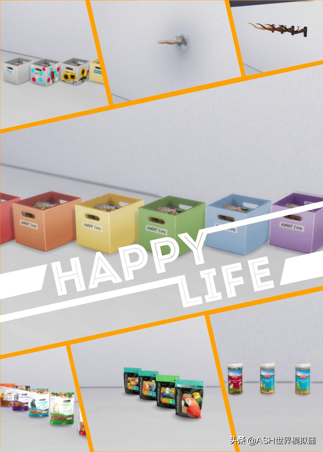 The Sims 4. Third Party CC Pack (Parrot Staff. Bird Pet Kit / Parrot ...