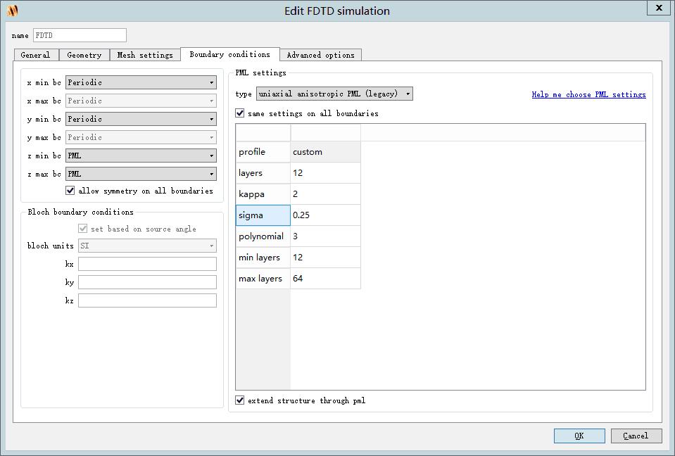 Improving 3D Structure Calculation Efficiency by Setting FDTD Boundary ...