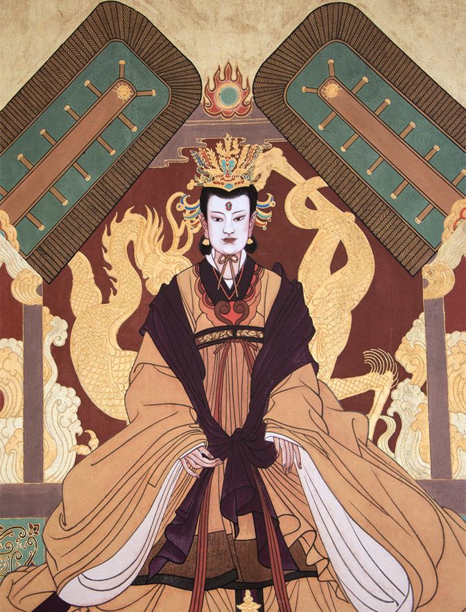 Also played "Wu Zetian", comparing Liu Xiaoqing and Fan Bingbing ...