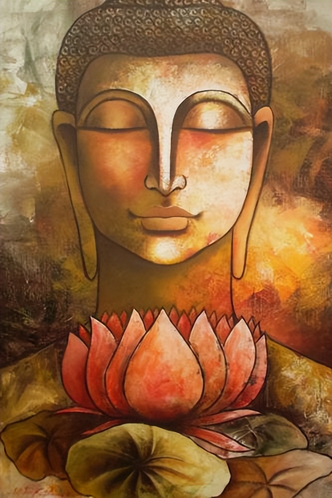 The last life of Buddha: The Buddha saw that the lonely elder came to ...