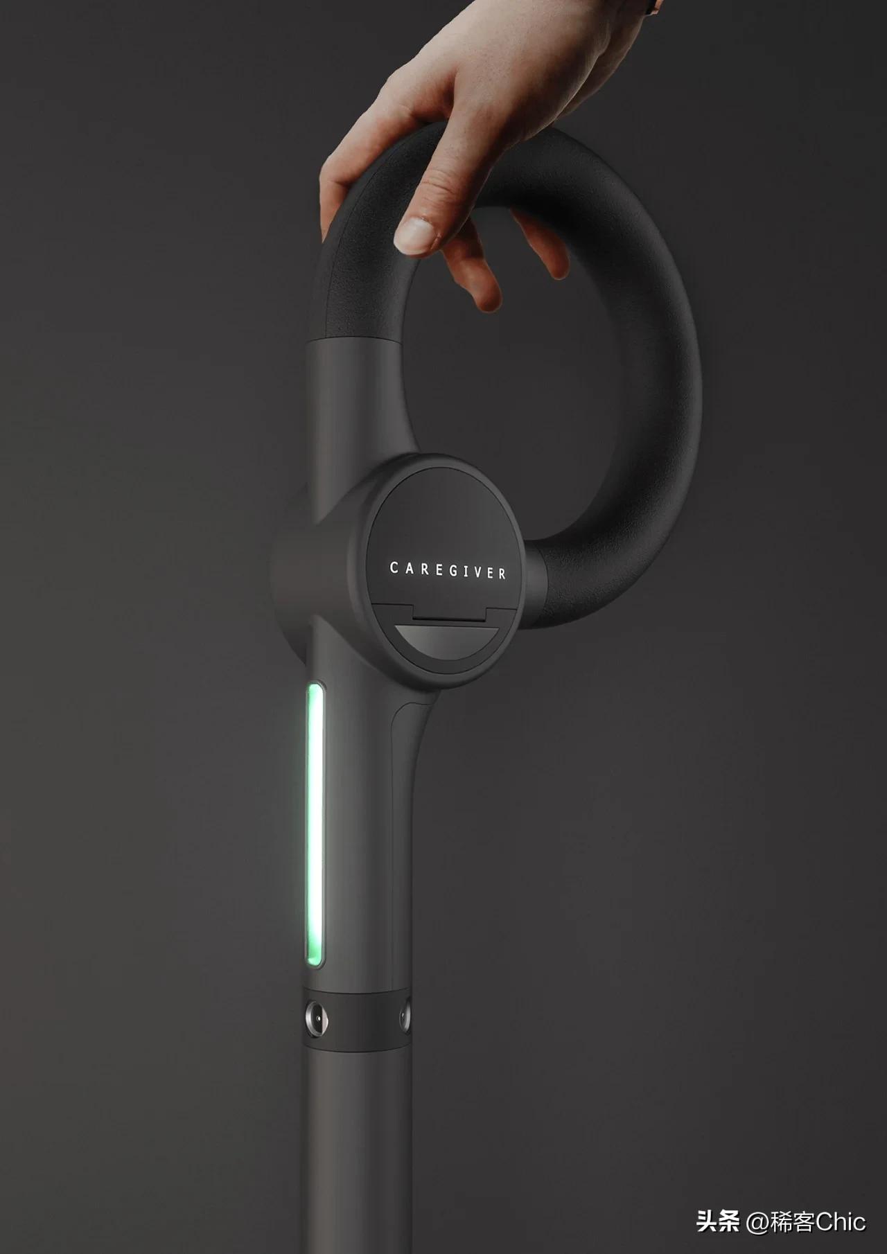 Senior's 'smart cane' comes with bone conduction earphones and object ...