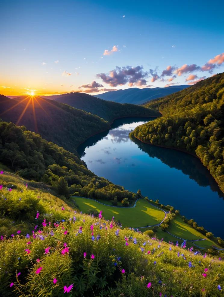 Traveling with friends in summer to see the beautiful scenery in the ...
