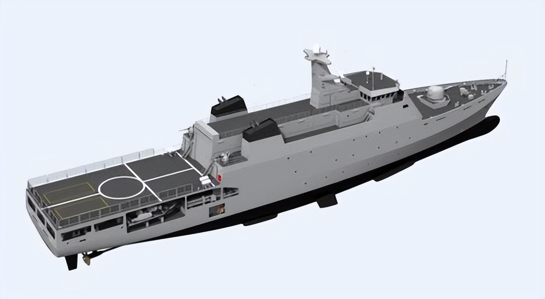 Indian Ocean Patrol, the new Yarmouk-class frigate of the Pakistan Navy ...