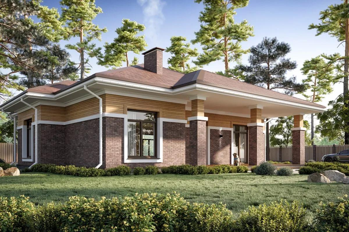 One-story villa in modern classic architectural style, comfortable and ...