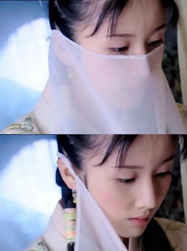 Wearing the same veil, compare Gong Jun, Deng Wei and Cheng Yi, the ...