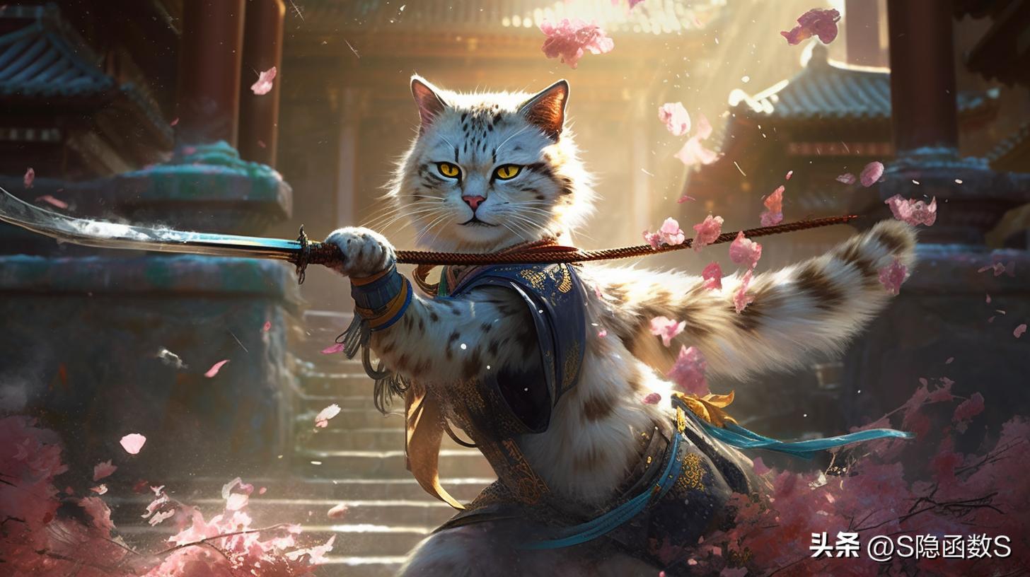 AI painting-[Sword Dance Catman: Hanfu Heroes in Snowflakes]-Spell ...