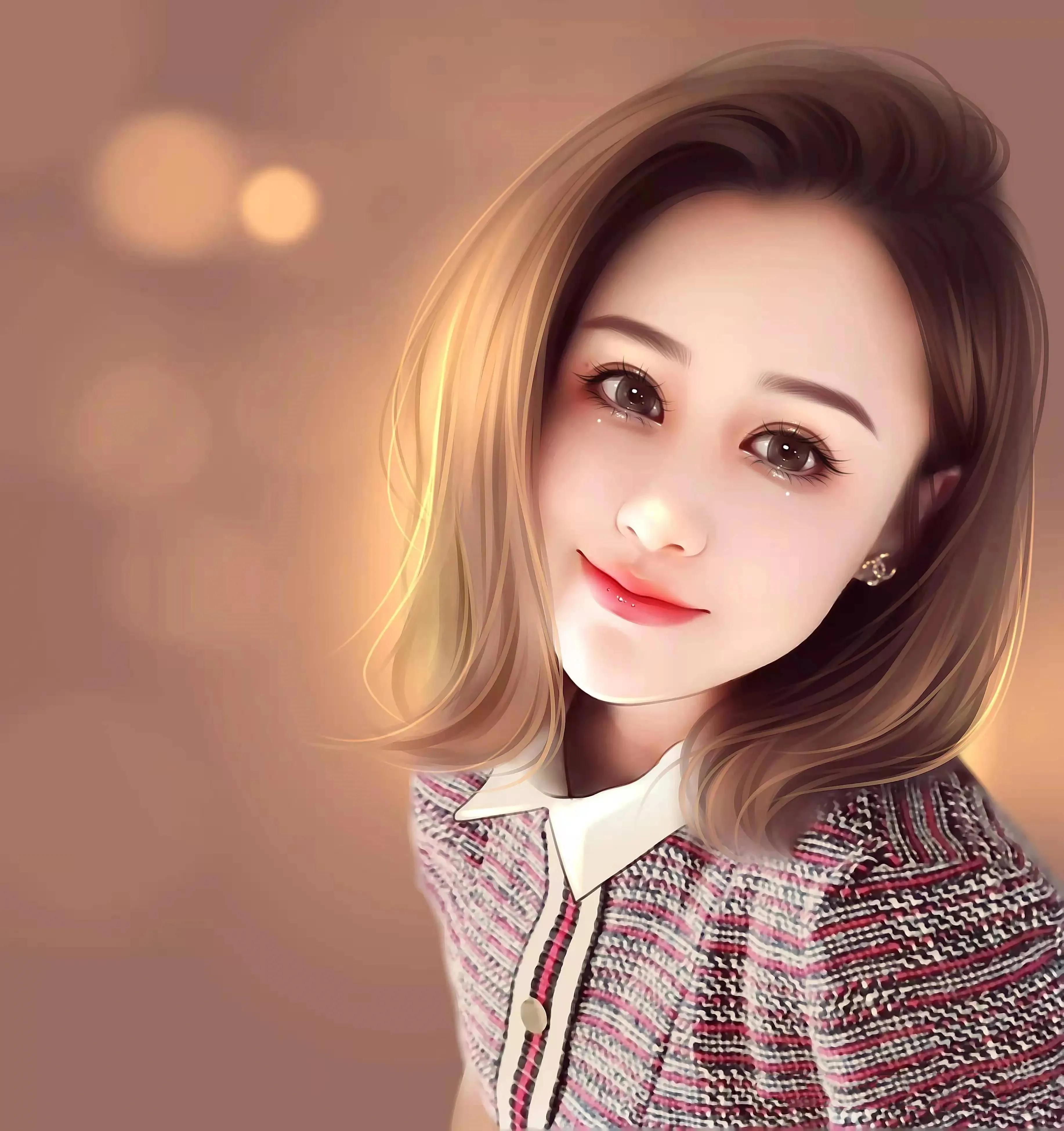 It's time to change your avatar, the hand-painted beautiful girl's ...