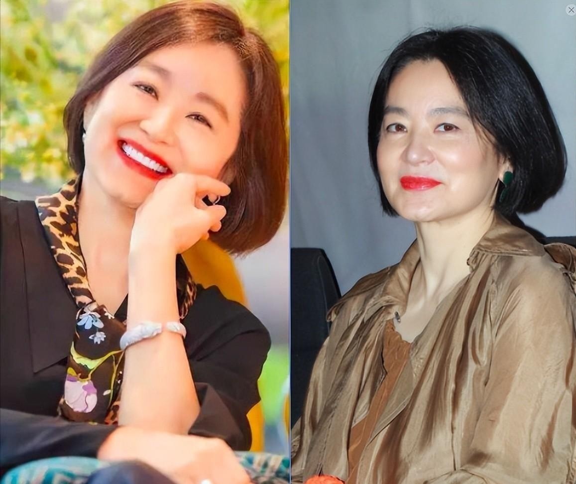 Passersby took photos of Brigitte Lin, with wrinkles all over her face ...