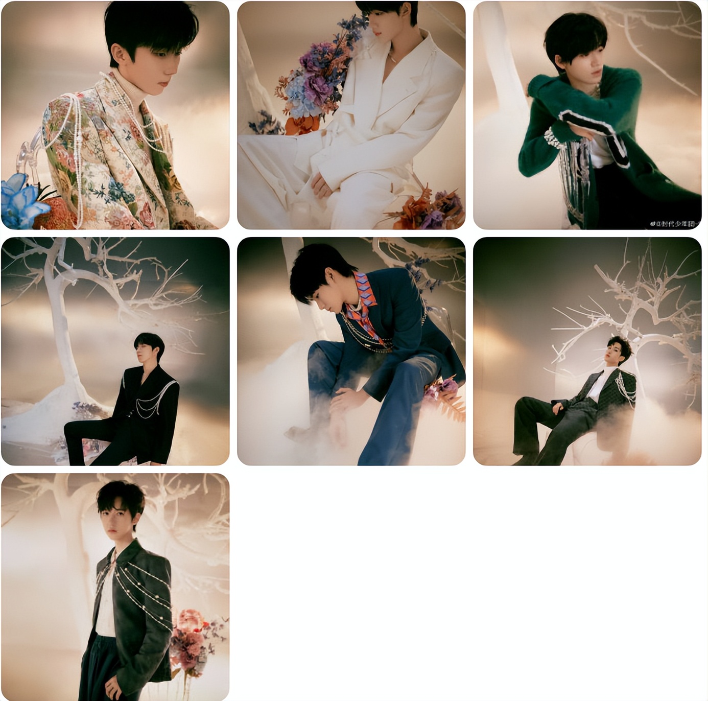 Liu Yaowen has long pearls hanging on his suit, and his long legs rush ...