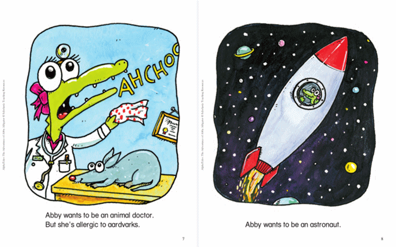 Classic Scholastic Alphabet Storybook Alpha Tales, a letter leads to an ...