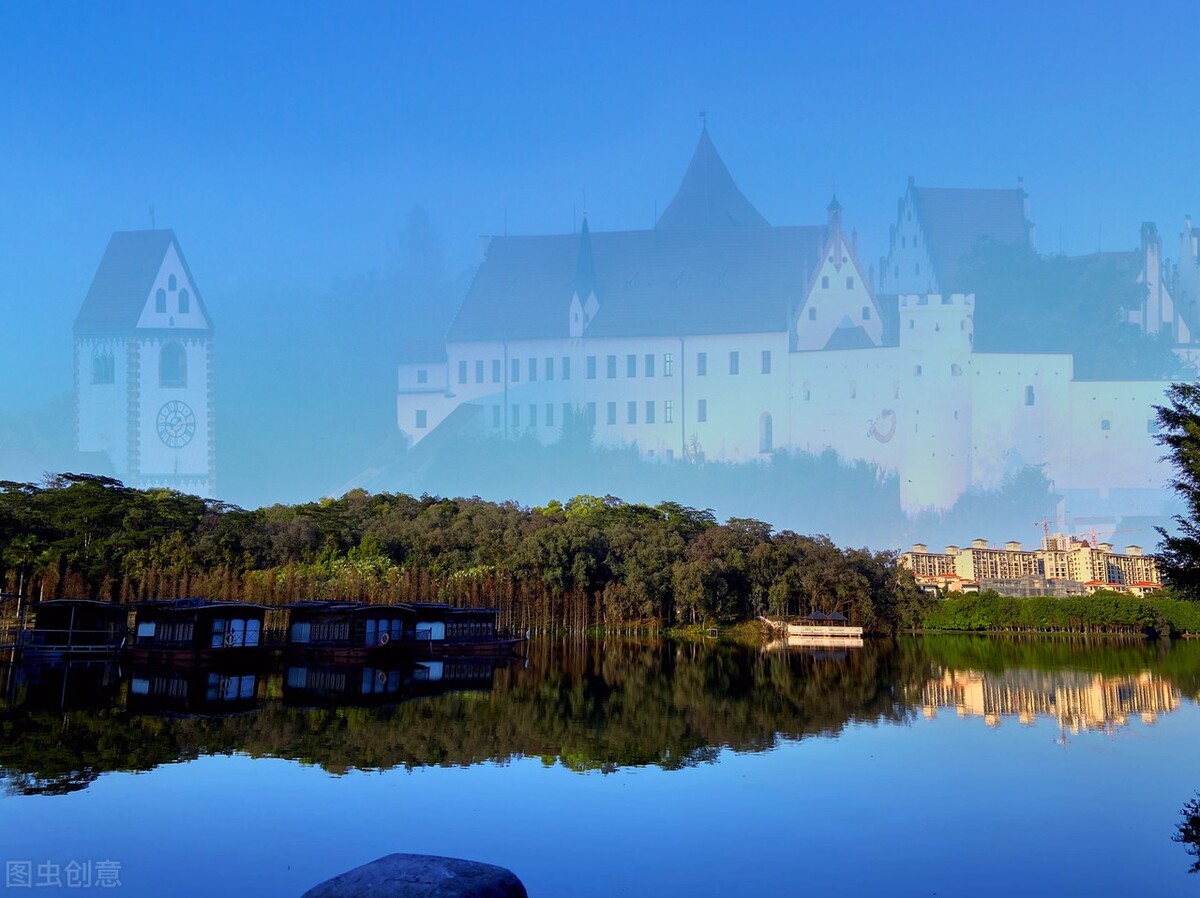 Is the mirage refracting the ancient building, or is the ancient ...