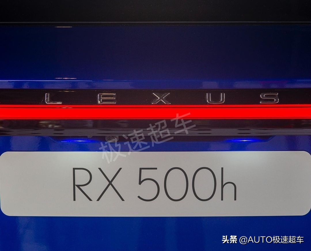 Real Lexus RX500h: "Sapphire Blue" paint + 2.4T + 8AT, full of ...