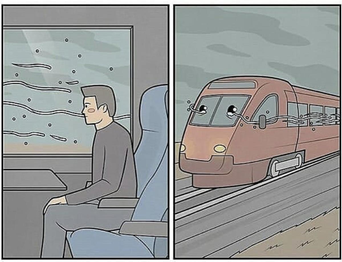 Interesting and somewhat reversal comics, not only unexpected, but also ...