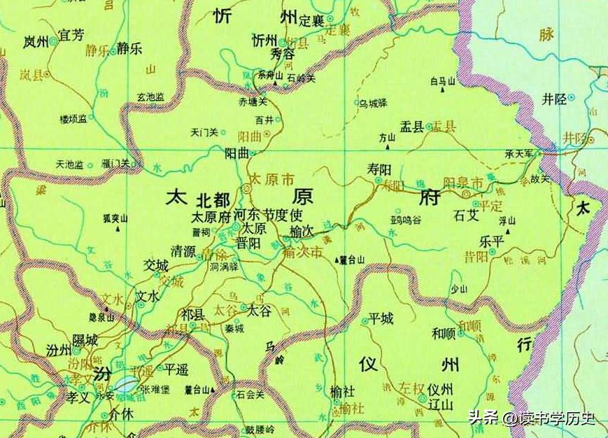 Through the map, understand the historical changes of Taiyuan City ...