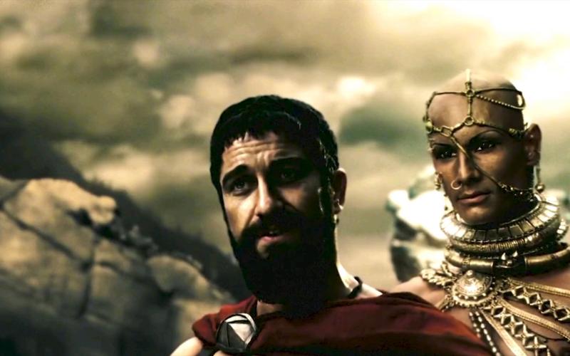 In "300 Spartans", how to use various characters to express the cruelty ...