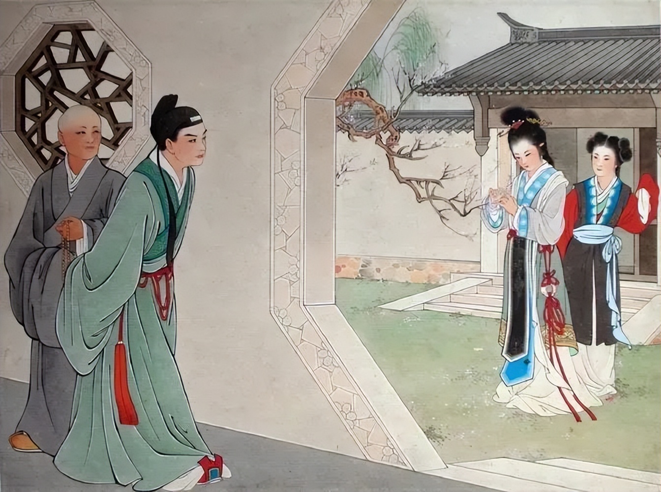 The "confrontation" between the old lady Shi and the concubine ...