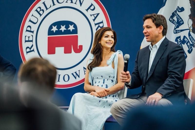 The first lady of Florida is campaigning for her husband. She changed ...