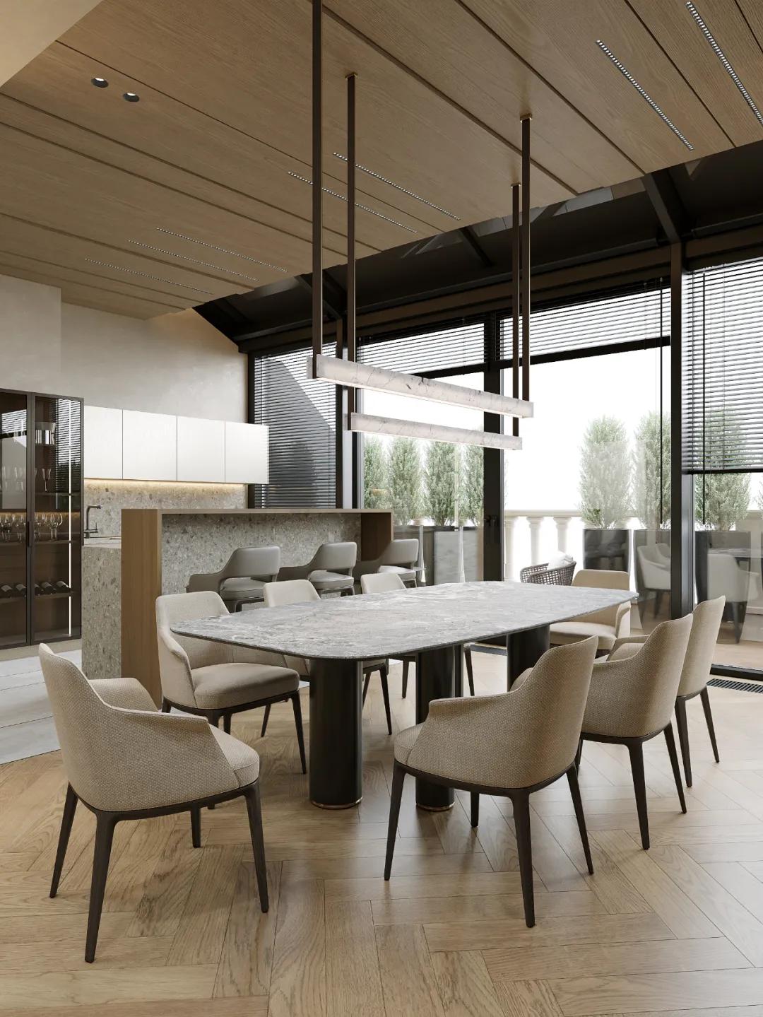 A large flat floor of 270 square meters for a young couple, warm and ...