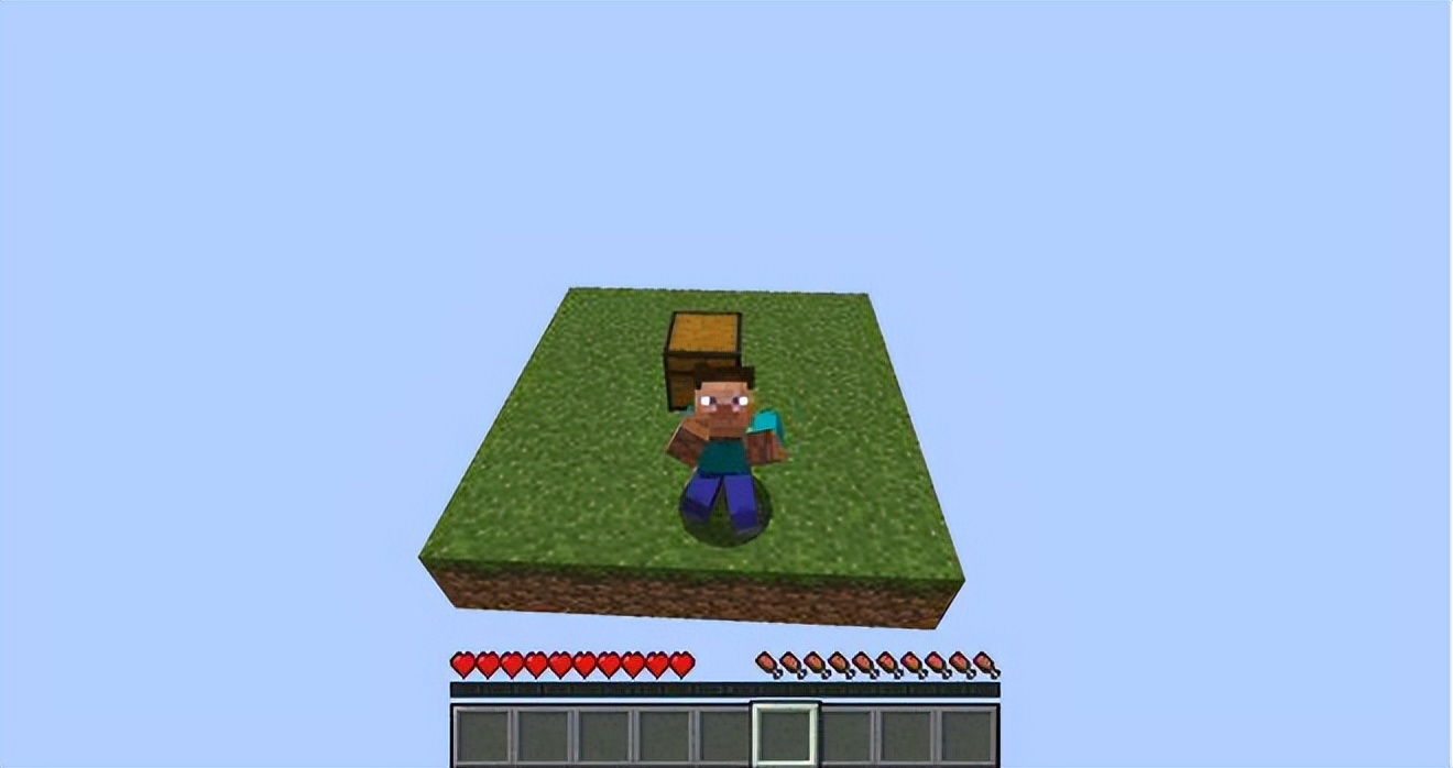 Minecraft: Don't panic when you drop the empty island map.Three skills ...