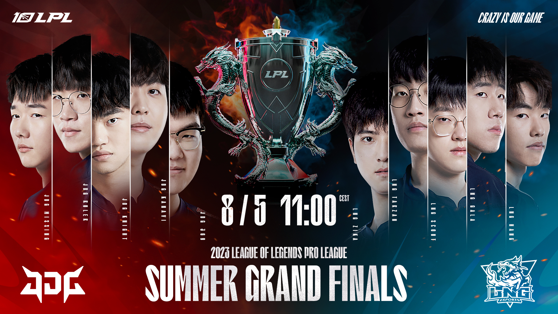 Congratulations to JDG for the three consecutive championships, and congratulations to BLG for ...