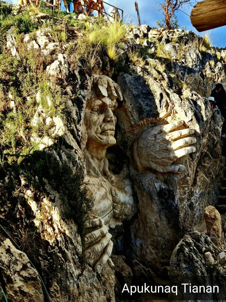 Majestic wonder: Peruvian mountain sculptures bring ancient Andean gods ...