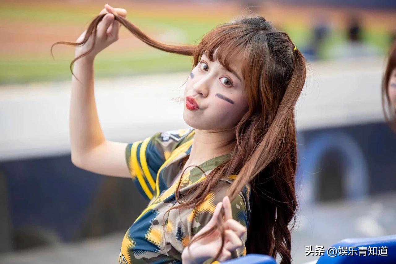 Yin Le, a member of the CITIC Special Attack cheerleading team, a mixed ...