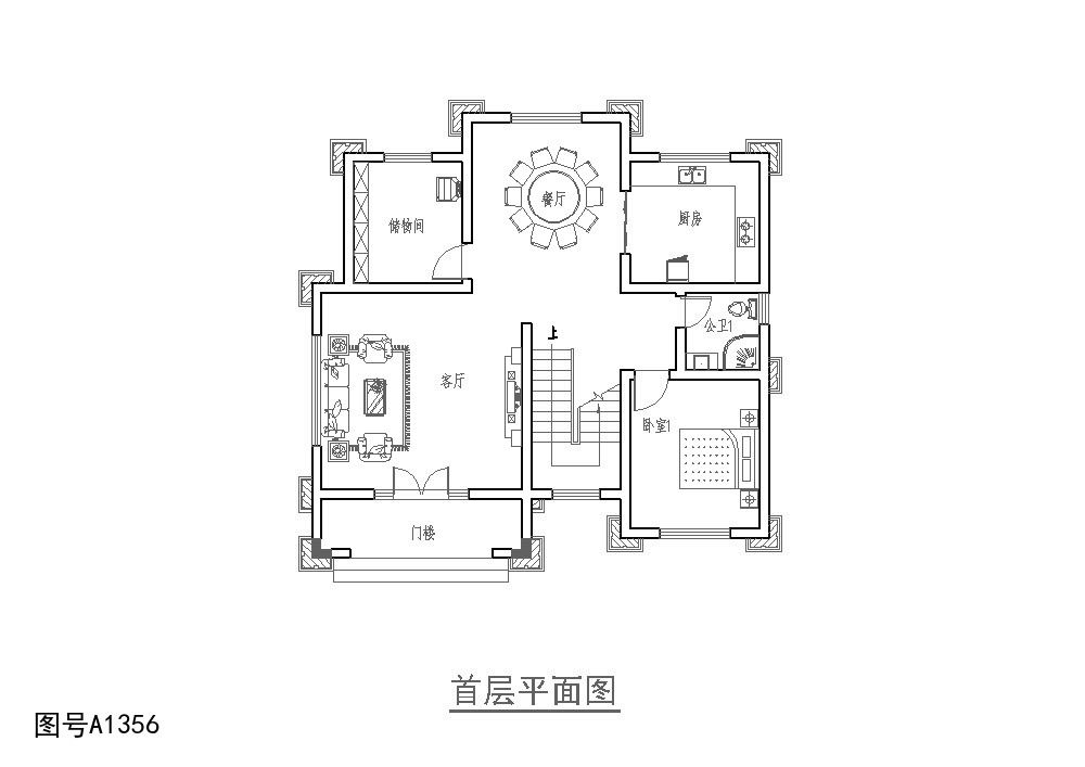 Self-built houses in the countryside, this layout makes the house full ...