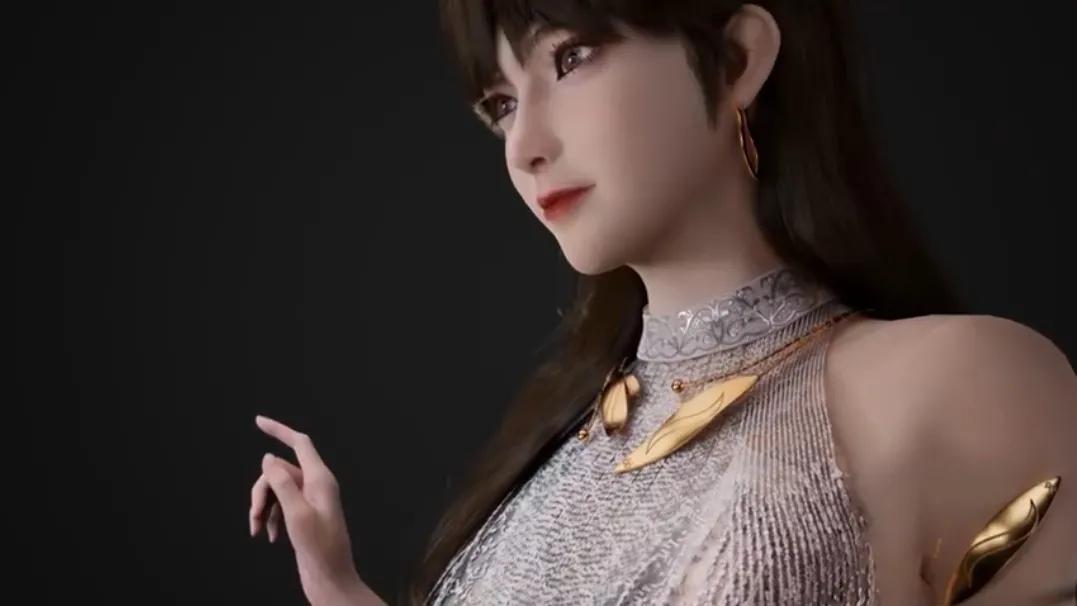 Zhetian released Li Xiaoman's modeling, with tulle and snow muscles ...