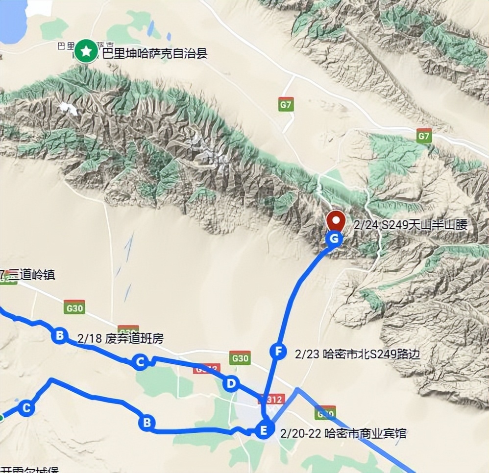 Liu Weiyuan rides in Xinjiang and enters the halfway up the Hami ...