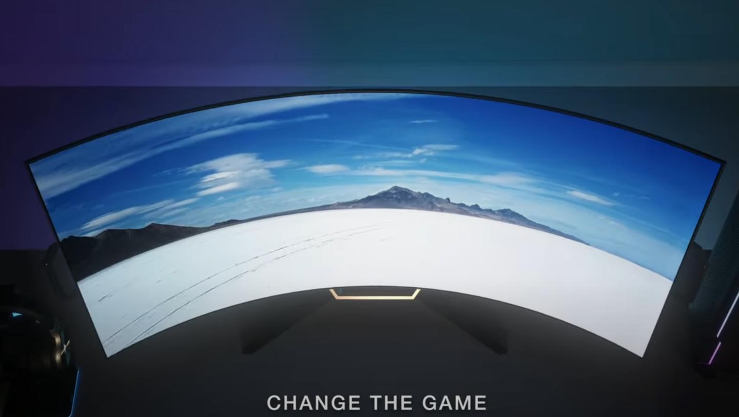 Corsair demonstrates the new 45-inch OLED with fish screen: manual ...