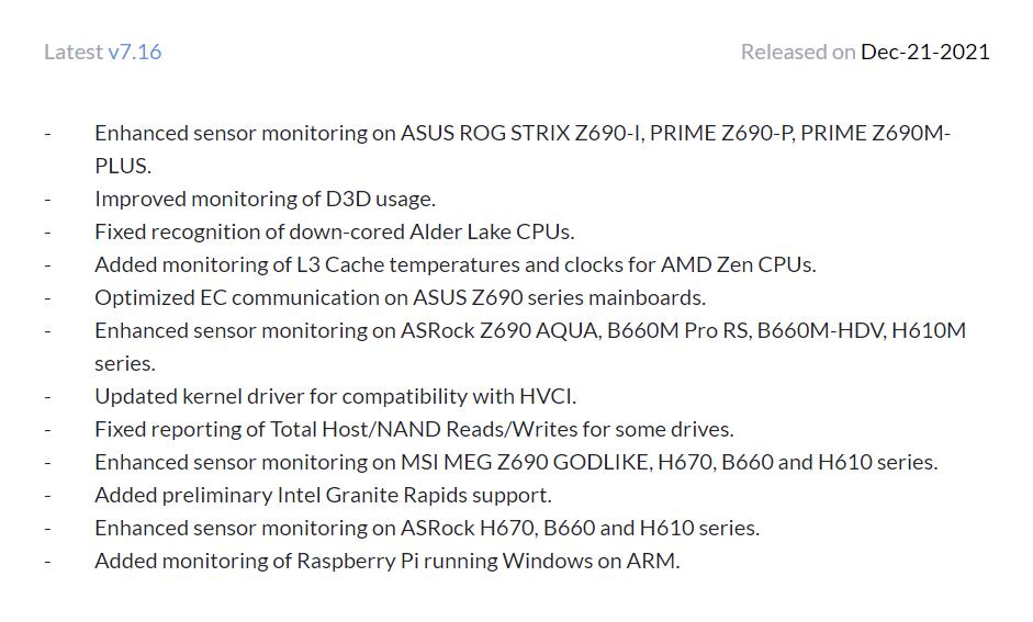 Hardware monitoring tool HWiNFO will support AMD RAMP, AM5 platforms ...