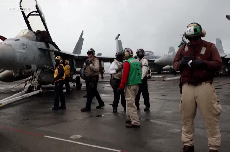 New news, the Ronald Reagan aircraft carrier released the "Bumblebee ...