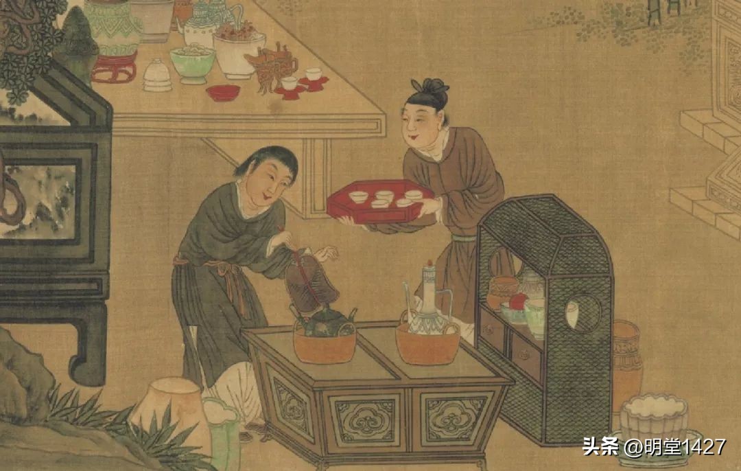 People in the Ming Dynasty drink tea, the most important thing is the ...