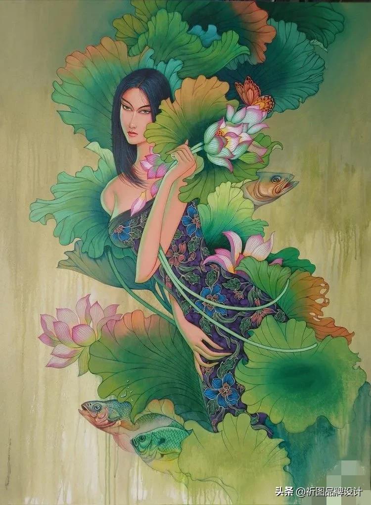 Burmese artist Thee Zar's meticulous figure paintings are wild and ...