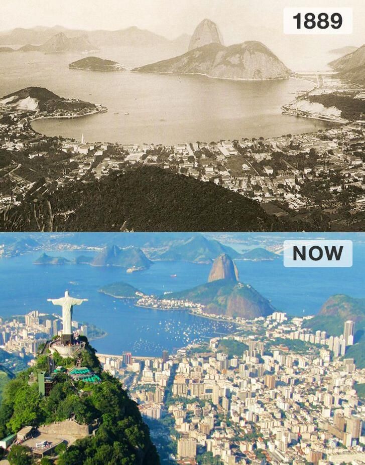 A comparison of the changes in 10 major cities over a century, which ...