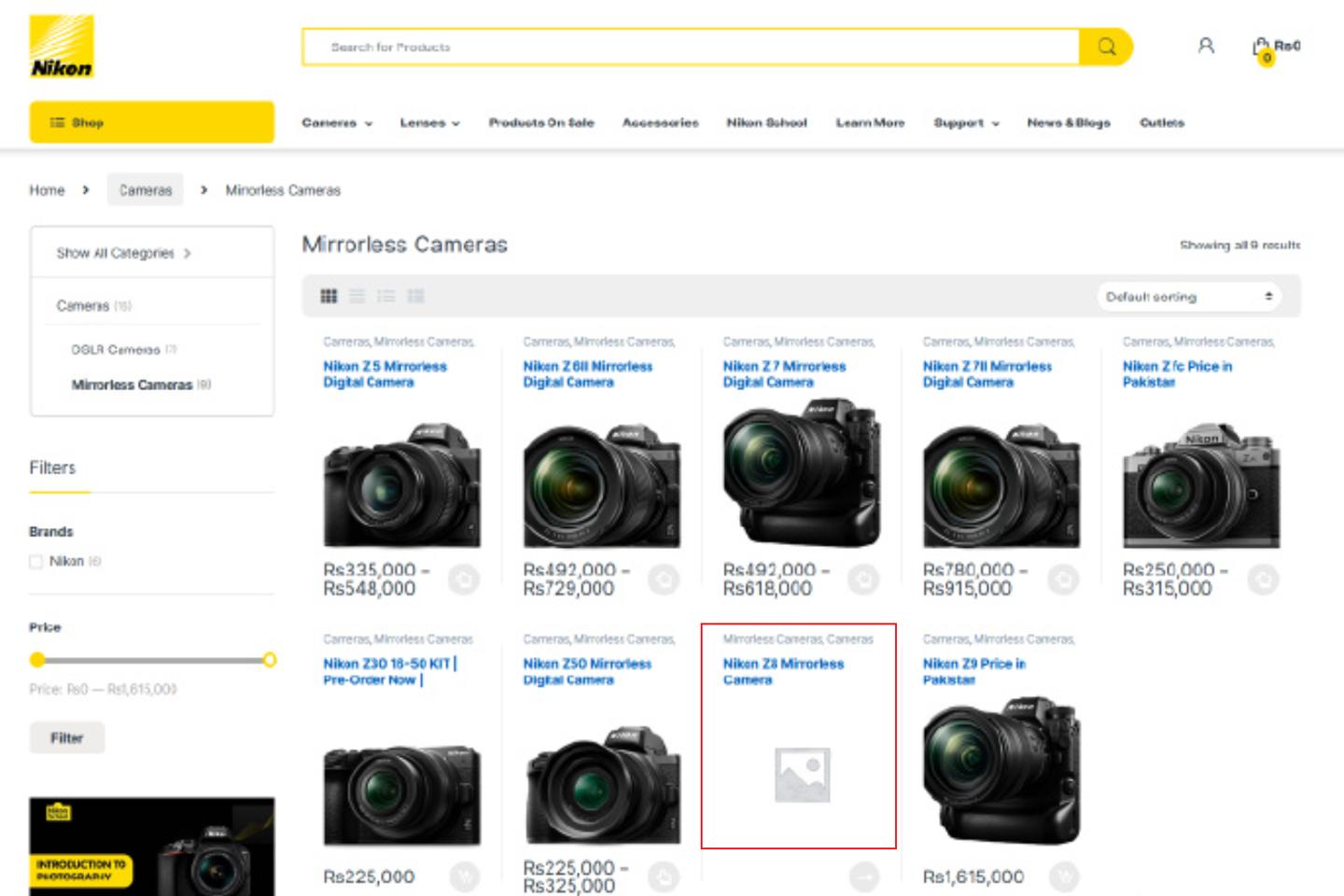 Nikon Z 8 flagship full-frame camera appears on the official website ...
