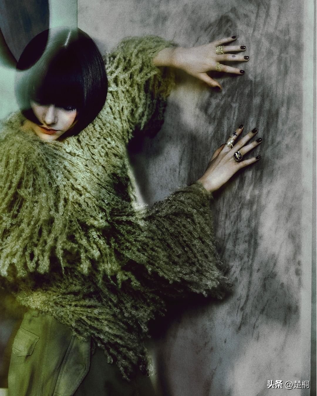 French supermodel Steinberg Artifie, Dior futuristic fashion ...