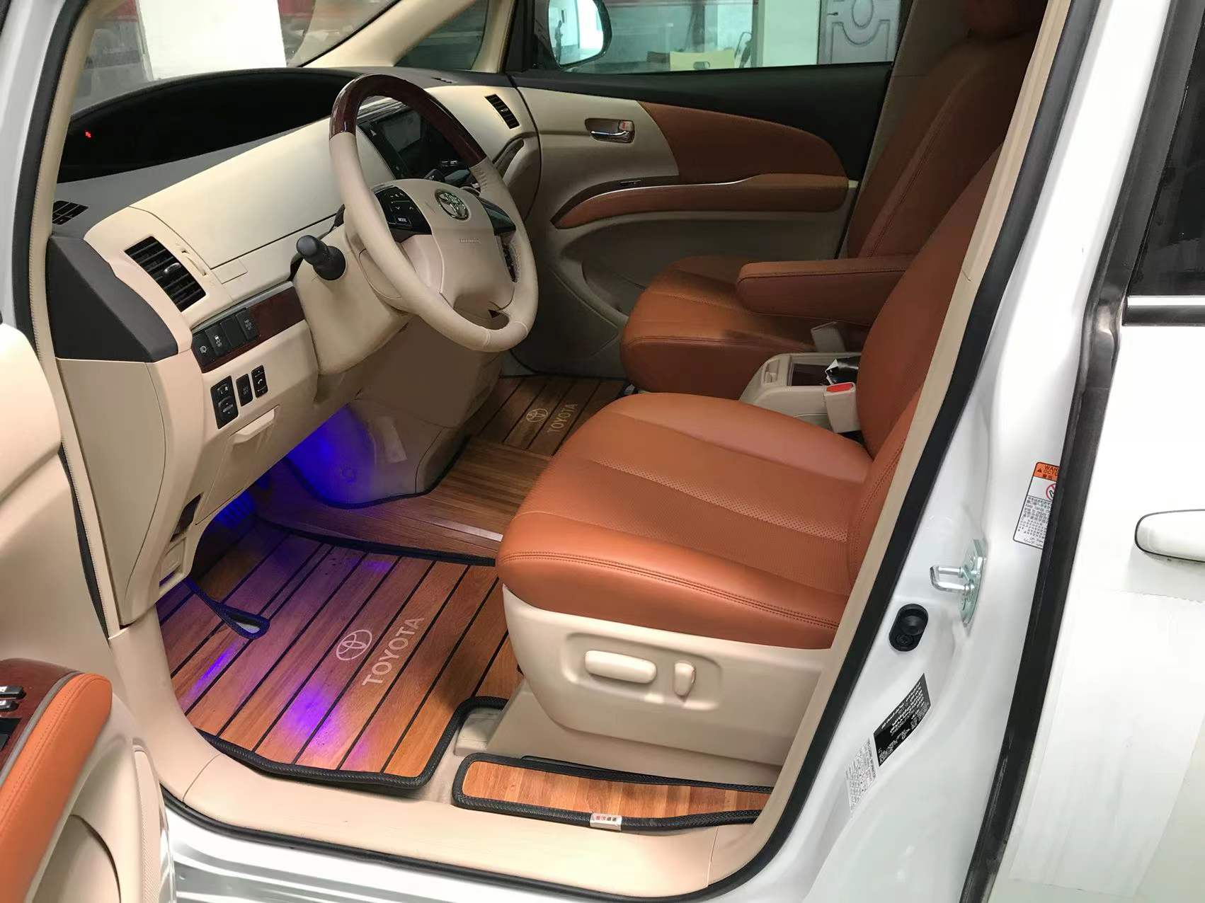 Toyota Previa Grand Overlord Modified Leather Seat Solid Wood Floor ...