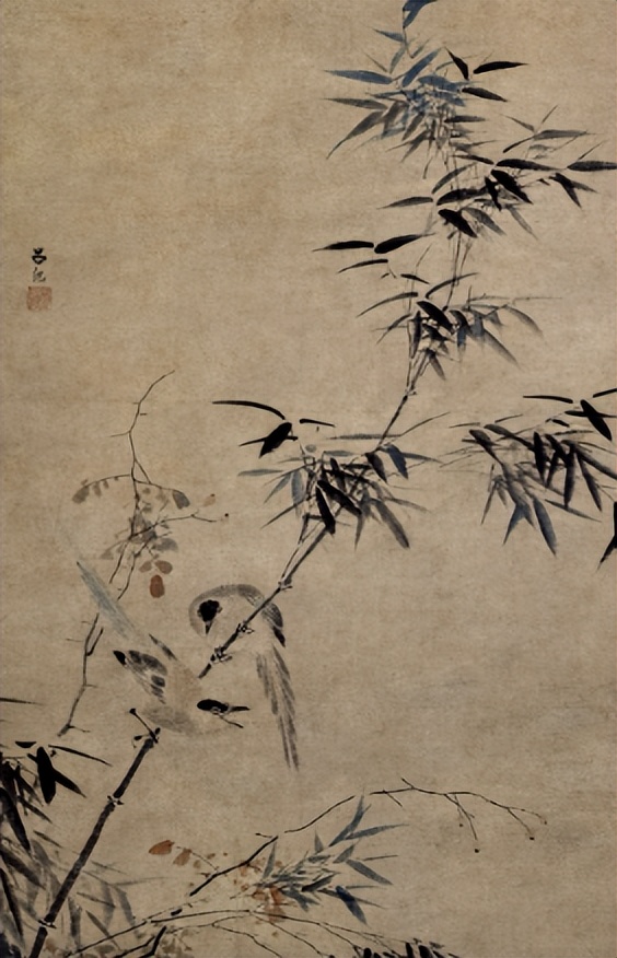 What kind of imagery does Zhu Zhanji use in his flower-and-bird ...