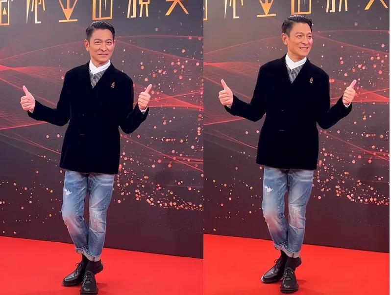 61-year-old Andy Lau at the Golden Melody Awards ceremony, the mix-and ...